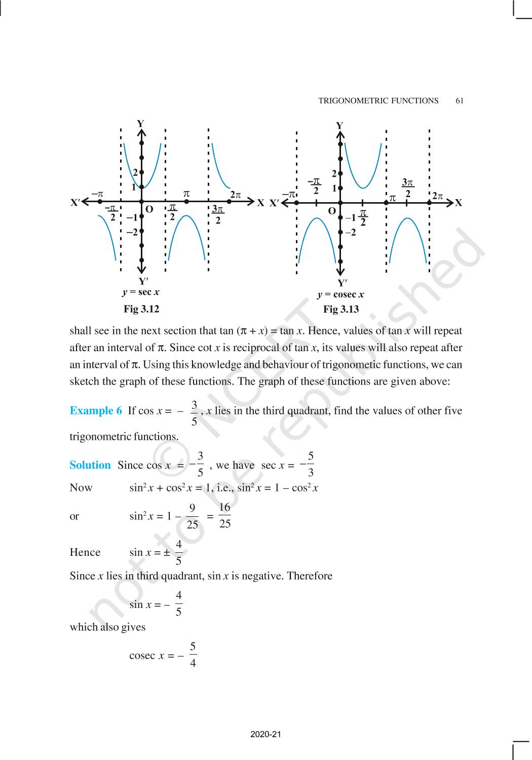 Trigonometric Functions Ncert Book Of Class 11 Mathematics